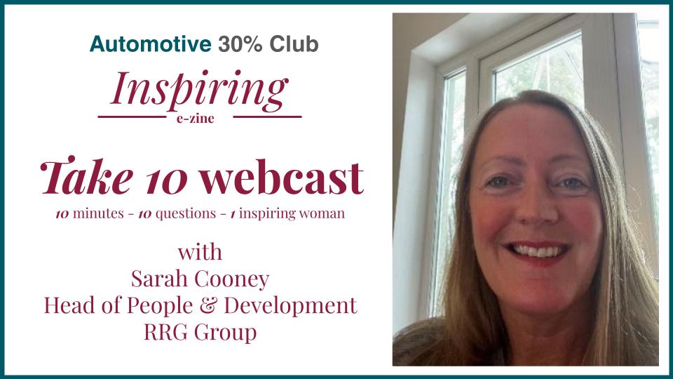 Take 10 Webcast with Sarah Cooney, Head of People and Development at ...